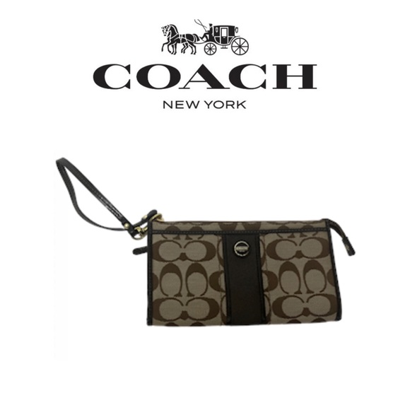 Coach | Bags | Authentic Coach Signature C Wristlet | Poshmark